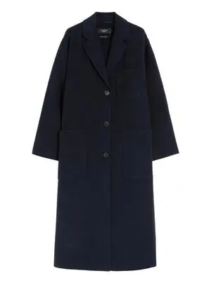 Max Mara Single-breasted Coat - Blue