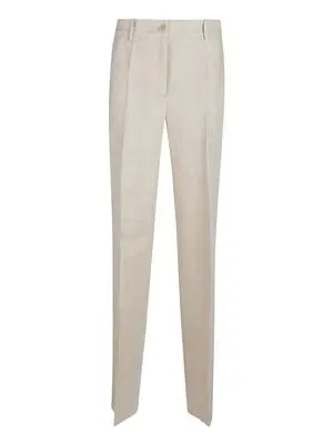 P.a.r.o.s.h Tailored Straight Leg Trousers - Beige