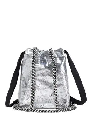ANN DEMEULEMEESTER Gael Drawstring Chain Mini Bag - Silver