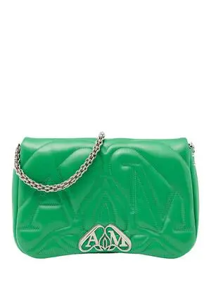 Alexander McQueen Seal Quilted Shoulder Bag - Green
