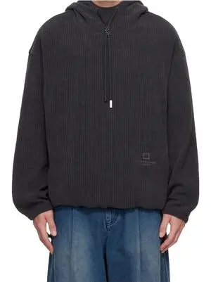 WOOYOUNGMI Hoodie With Logo Hardware - Black