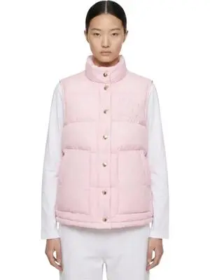 Marissa Chiara Sleeveless Padded Quilted Vest - Pink
