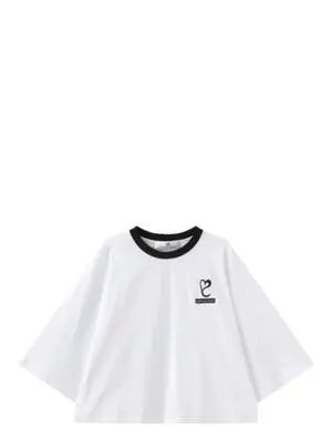 Marissa Chiara Short Sleeve Crewneck T-shirt - White