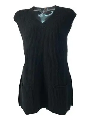 MAX MARA Max Mara Sleeveless V-Neck Sweater With Knitting Details