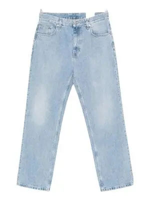 Axel Arigato Archive Straight Jeans In Light Wash - Blue