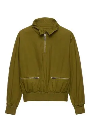 PRADA Prada Half-Zip Poplin Jacket