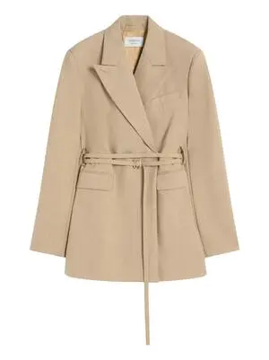 SPORTMAX Sportmax Long Double-Breasted Blazer With Belt