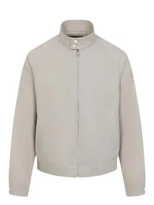 Prada Long-sleeved Zip-up Jacket With Stand Collar - Sand-colored
