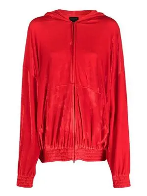 Balenciaga Bb Paris Strass Hoodie - Red