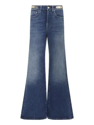 Rabanne Baggy Wide-leg Jeans - Blue