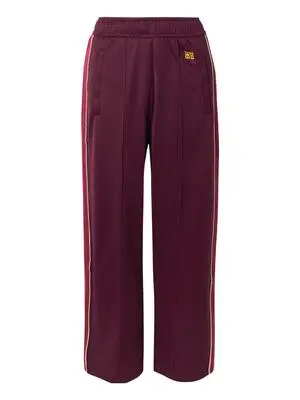 WALES BONNER Burgundy Jersey Track Pants - Red