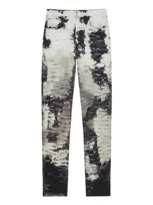 Givenchy Distressed Slim-fit Jeans - Gray