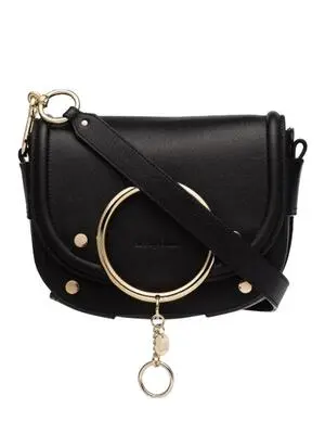See By Chloé Mara Small Grain Cowhide Shoulder Bag - Black