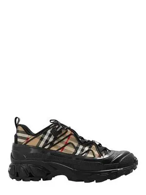 Burberry Arthur Vintage Check Sneakers - Black