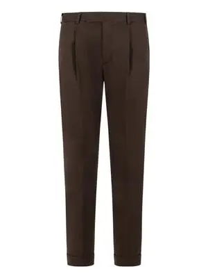 PT TORINO Rebel Pleated Pants - Brown