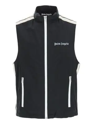 Palm Angels Logo Print Vest - Black