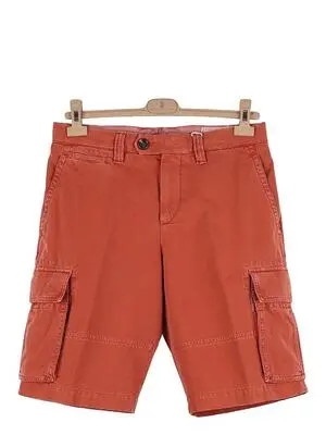 Brunello Cucinelli Cotton Cargo Shorts - Brown