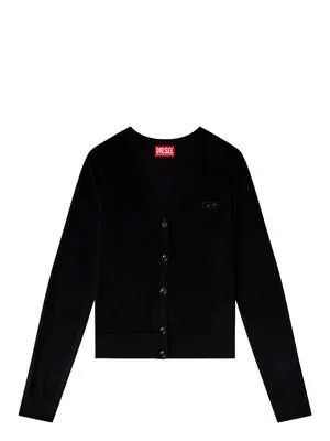 DIESEL® M-alima Knit Cardigan - Black
