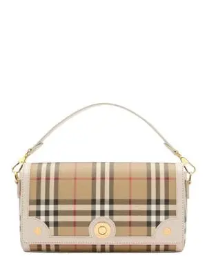 BURBERRY Burberry Check Printed Top Handle Note Bag