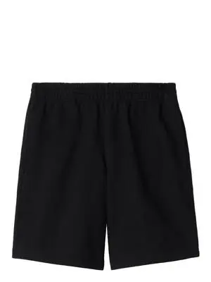 Burberry Cross Stitch Ekd Cotton Shorts - Black