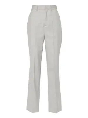 P.a.r.o.s.h High-waist Tailored Straight-leg Trousers - Gray