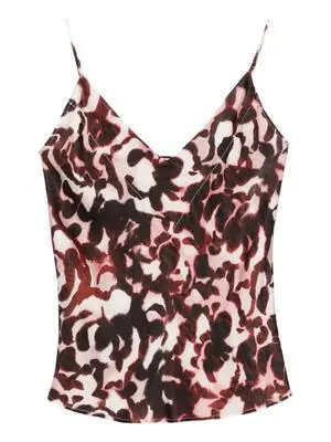 FORTE_FORTE Forte Forte Sleeveless V-Neck Graphic Print Top