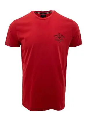 Emporio Armani Item O-neck Short-sleeved T-shirt - Red