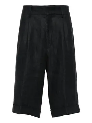 Peserico Rolled Hem Shorts - Black