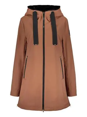 Herno Hooded Zip-up Coat - Brown