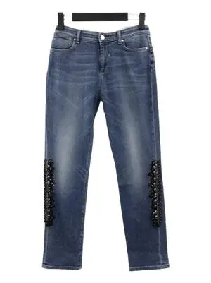 Sportmax Embellished Straight Leg Jeans - Blue