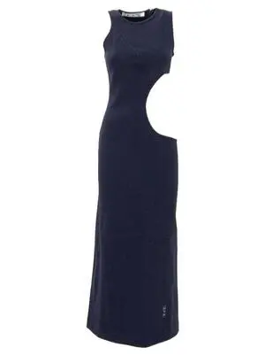 Off-White Sleeveless Cut-out Dress - Black