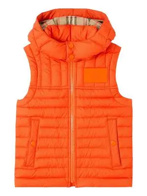 BURBERRY Burberry Horseferry Appliqué Padded Gilet