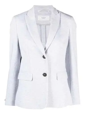 Peserico Single-breasted Suit Jacket - White