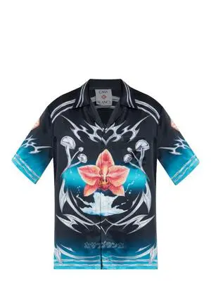 Casablanca Printed Short-sleeved Shirt - Black