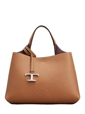 TOD'S Drawstring Top Handle Shoulder Bag - Brown