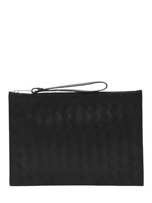 Bottega Veneta Large Intrecciato Pouch - Black