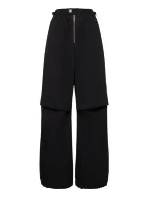 DION LEE Wide Leg Trousers - Black