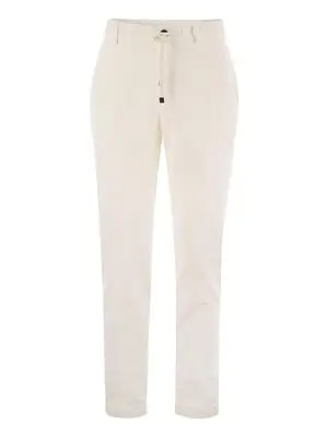 Peserico Drawstring Corduroy Trousers - No