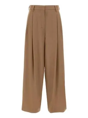 Max Mara Max Mara S Titty Wide Leg Trousers Brown