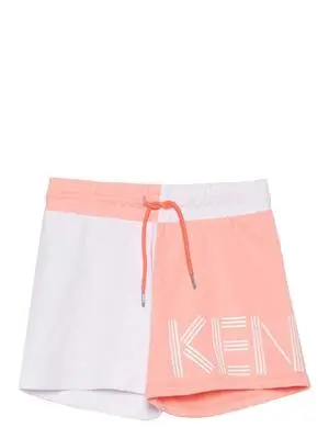Kenzo Colorblock Logo Shorts - Pink