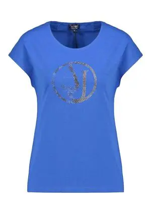 Emporio Armani Round Neck Logo T-shirt - Blue