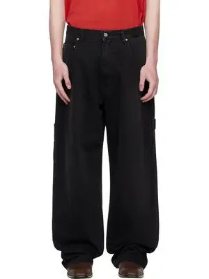 Vetements Logo-patch Cargo Jeans - Black