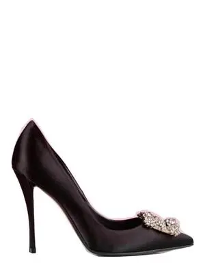 ROGER VIVIER Flower Strass Buckle Pumps - Black
