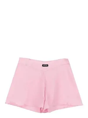 Miu Miu Logo Patch Shorts - Pink
