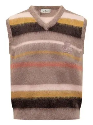 Etro V-neck Sleeveless Knitted Jumper - Nude