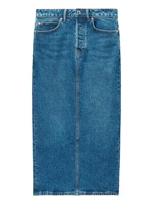Alexander Wang Alexander Wang Denim Midi Skirt Denim Blue