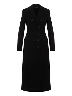 Dolce & Gabbana Double-breasted Long Coat - Black