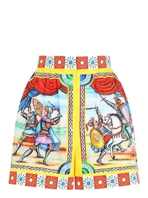 Dolce & Gabbana High-waisted Printed Shorts - Multicolor