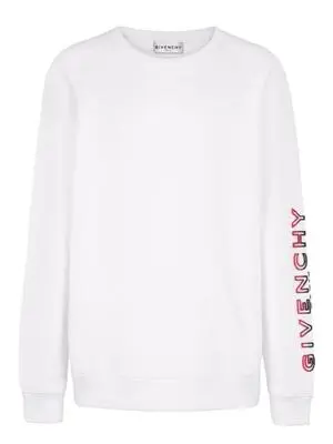GIVENCHY Givenchy Logo Sleeve Crewneck Sweater