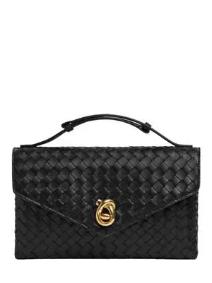 Bottega Veneta Bottega Veneta Knot Lock Top Handle Bag Black